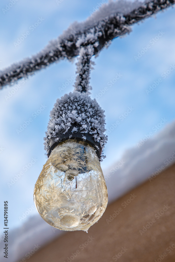 Frozen light bulb Stock-Foto | Adobe Stock