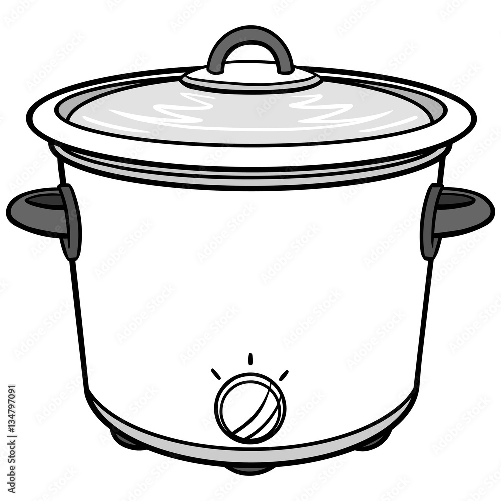 Potluck Illustration Stock Vector | Adobe Stock