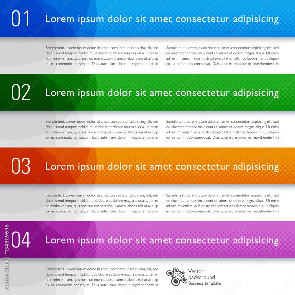 Infographics Web Banner & Label Design Stock Vector | Adobe Stock