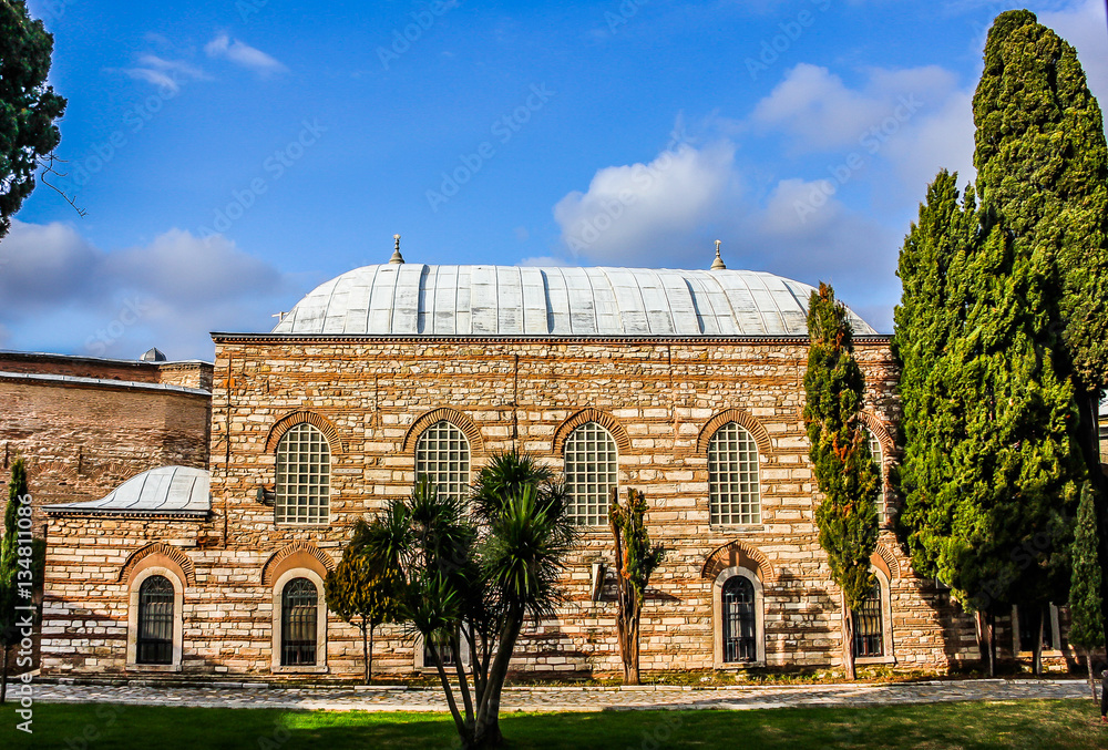 The Mosque of the Squires (Agalar Camii) in the third courtyard of ...