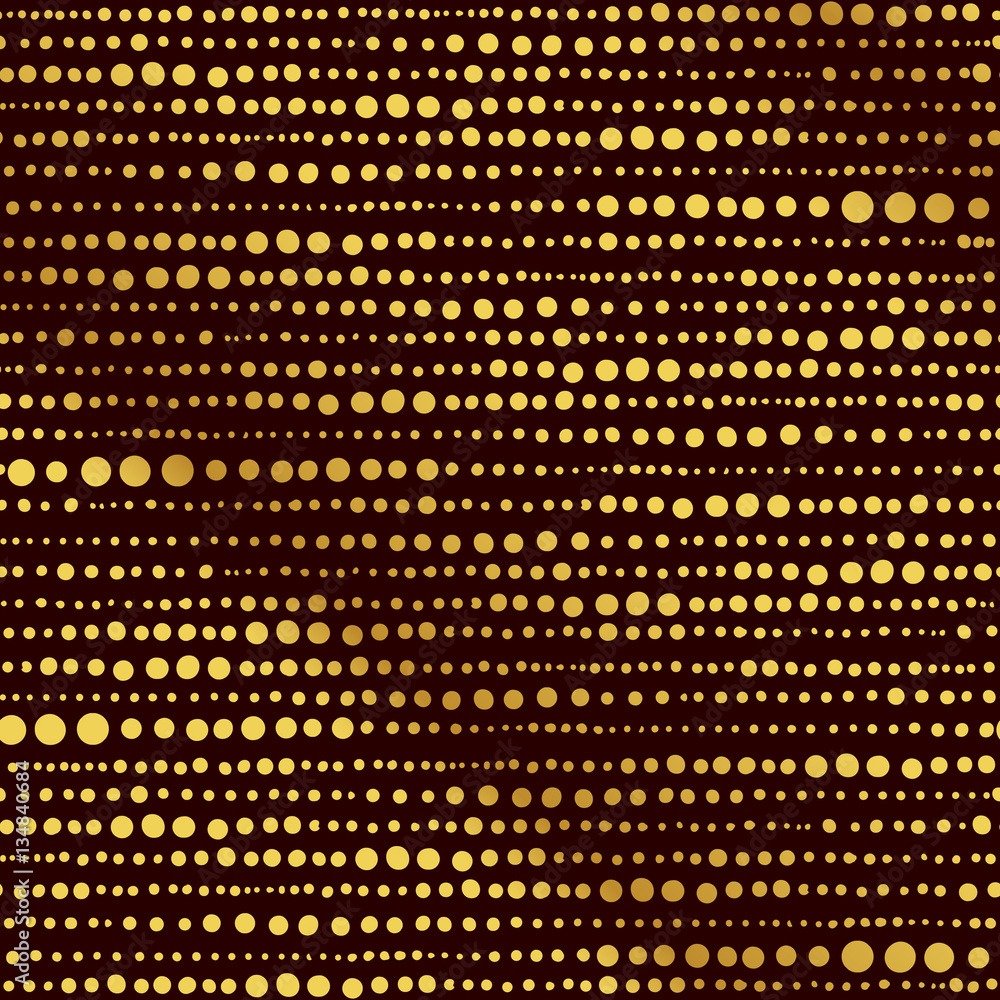 Seamless luxury golden hand drawn dot line background Stock Vector ...