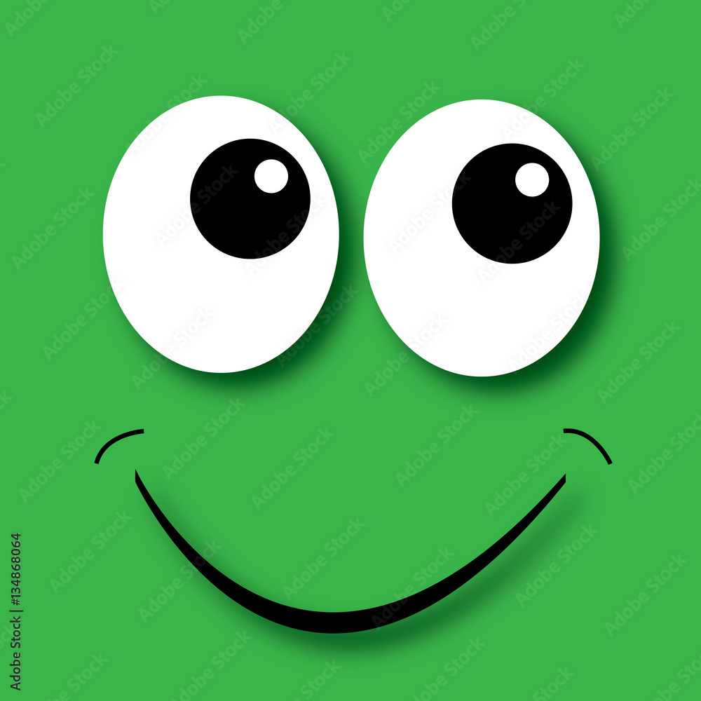 Green Happy Face
