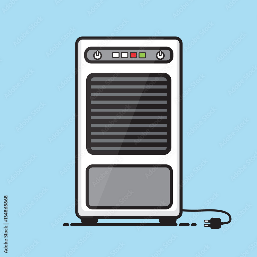 Air Cooler cartoon vector design. Stock Vector | Adobe Stock