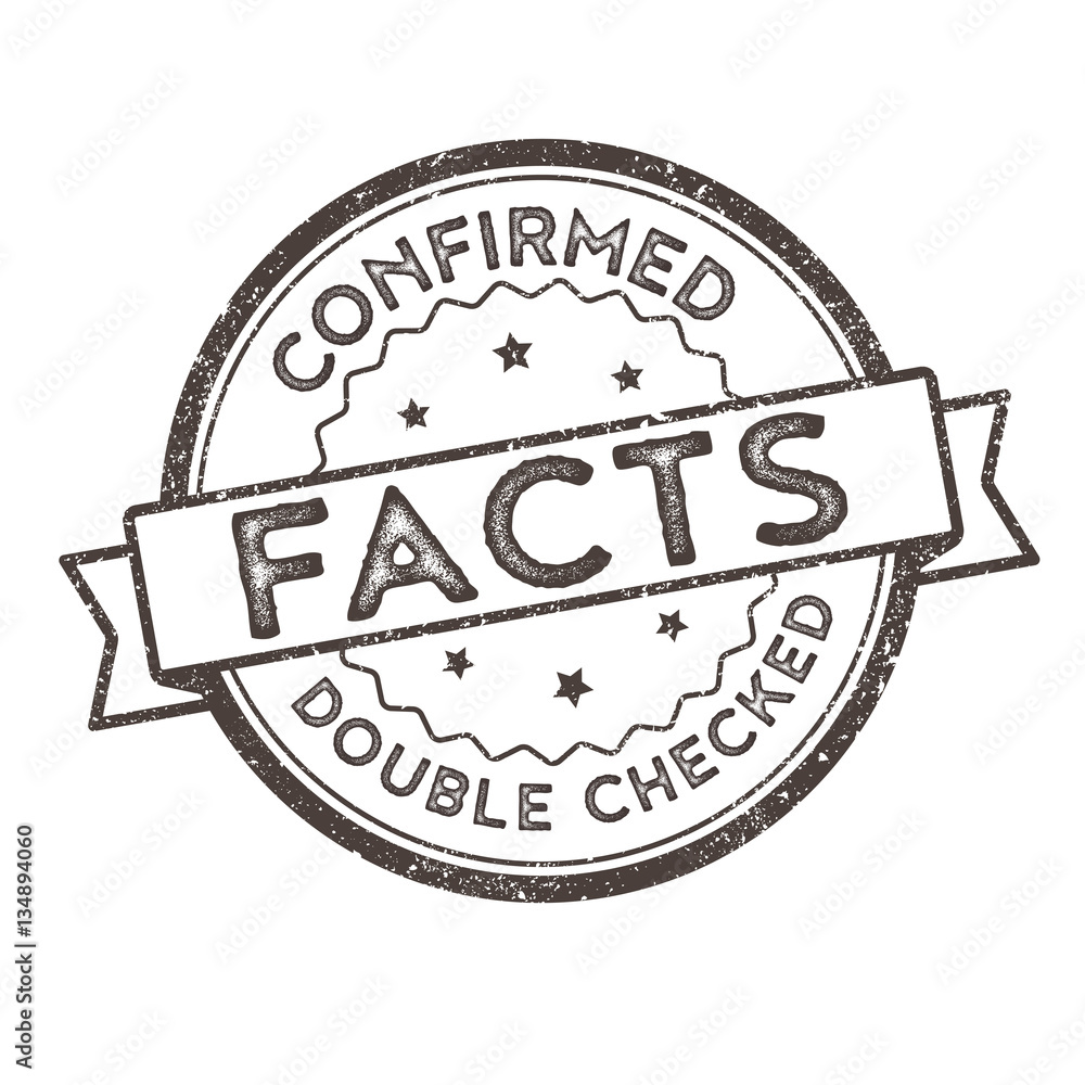 Distressed Vector Stamp Seal - Confirmed Real Facts Stock Vector ...