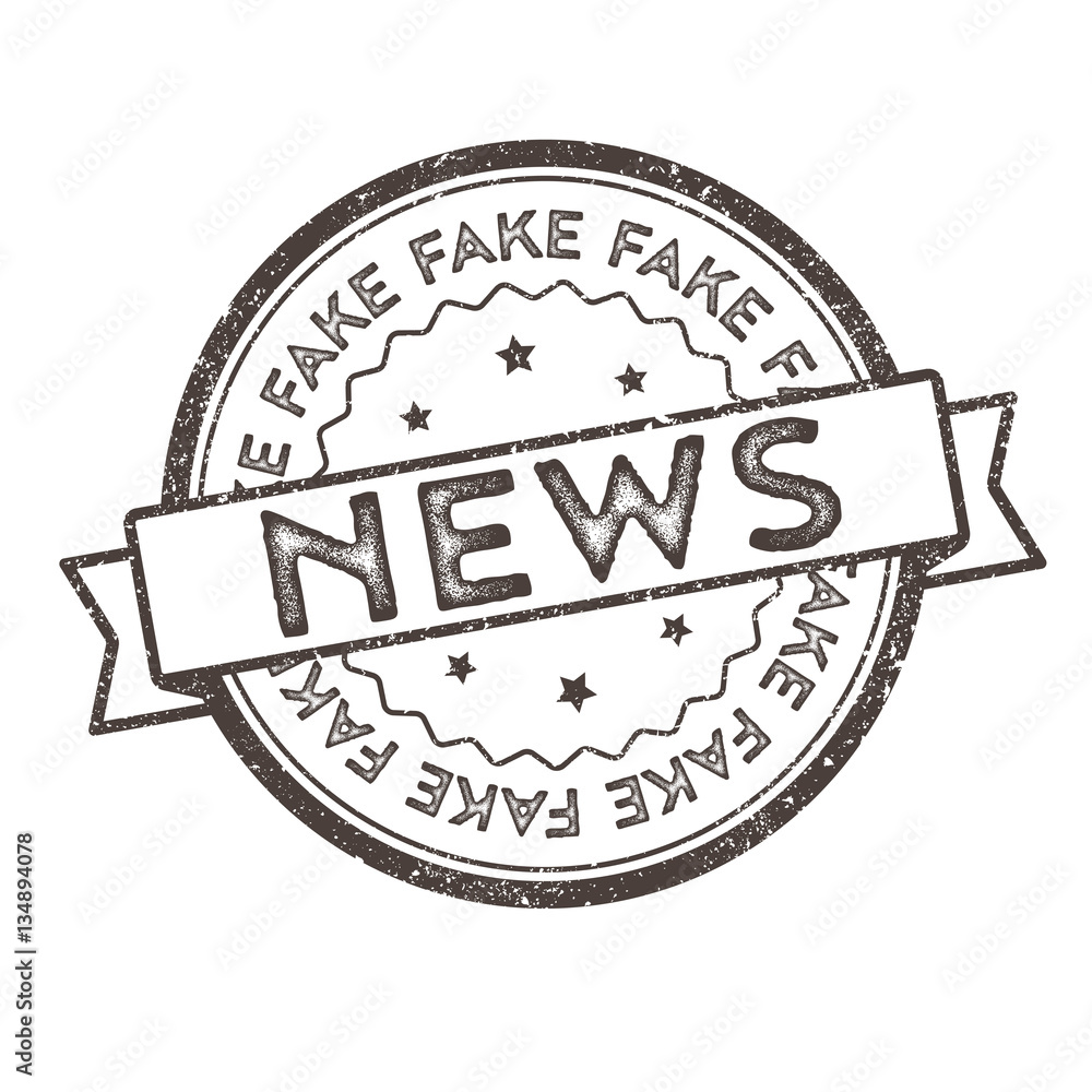 Distressed Vector Stamp Seal - Fake News Stock Vector | Adobe Stock