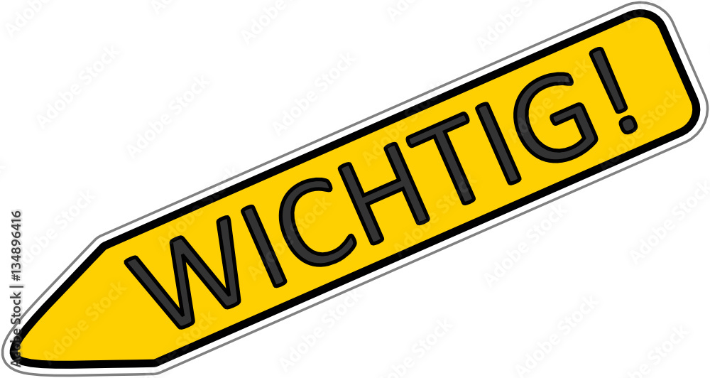Vettoriale Stock wichtig achtung hinweis 170127-14 | Adobe Stock