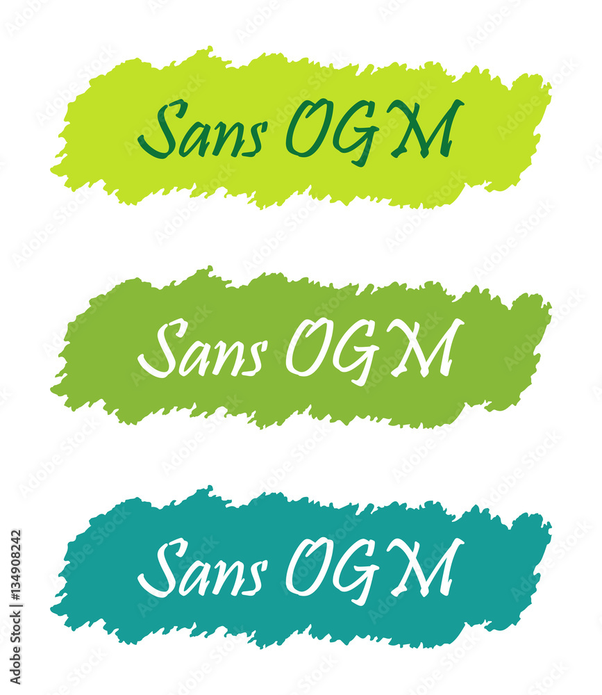 Logo sans OGM. Stock Vector | Adobe Stock