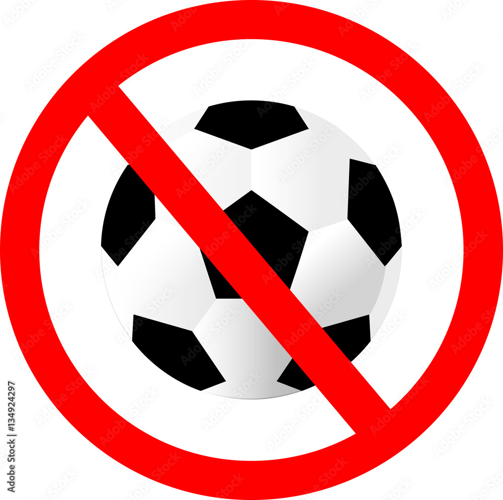 Do not play ball Stock Vector | Adobe Stock