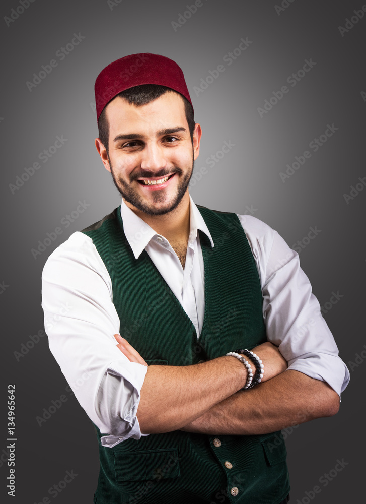 Smiling handsome Turkish man Stock Photo | Adobe Stock