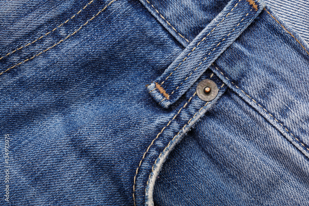 Denim jeans texture background with torn. The texture of the colored ...