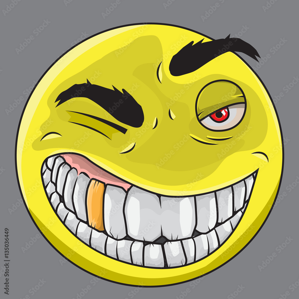 Smiling Emoticon With Teeth