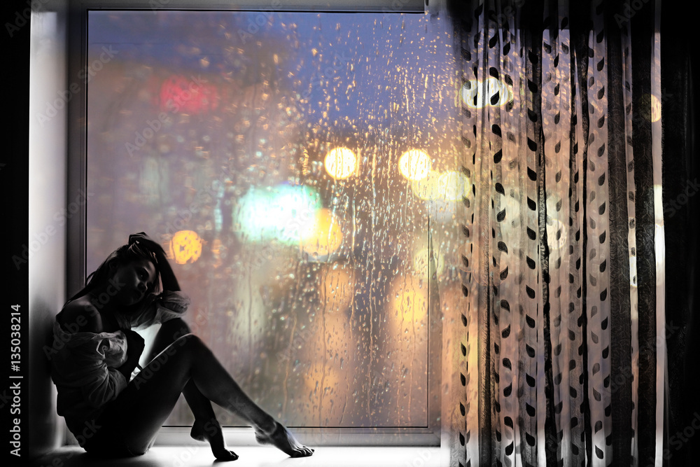 Sad Girl In The Rain