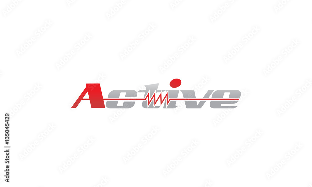 active logo template Stock Vector | Adobe Stock