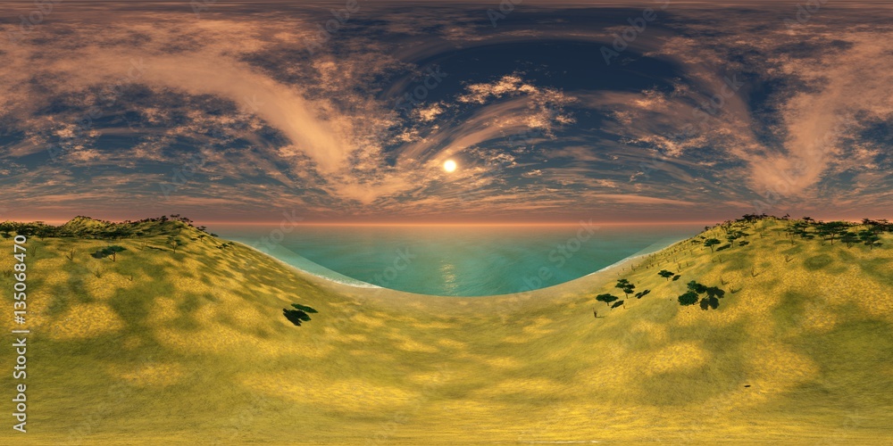 environment map ,HDRI High resolution map. Round panorama, spherical ...