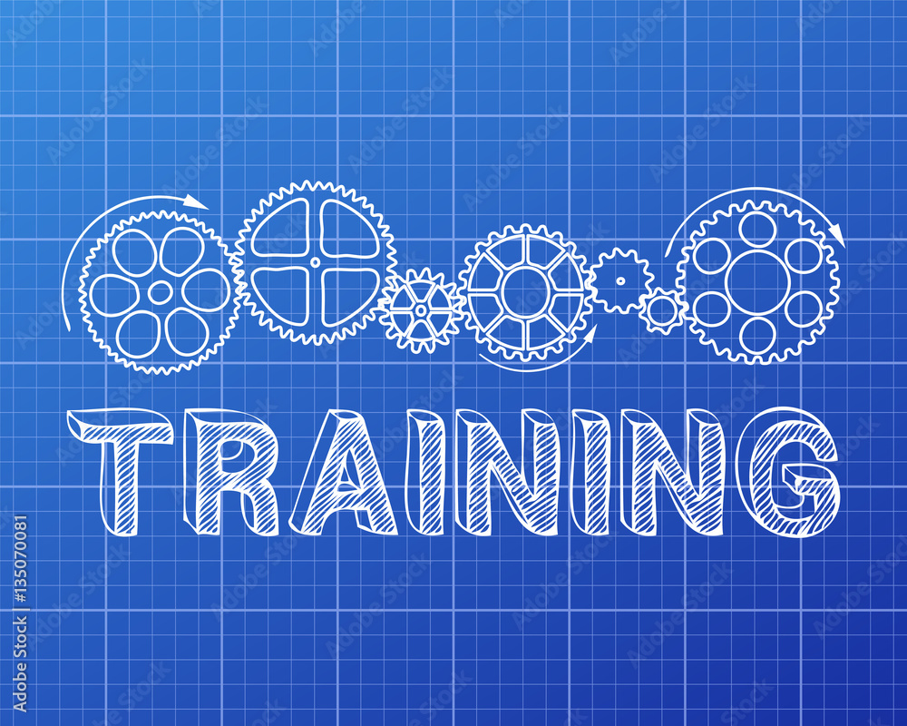 Training Blueprint Stock Vector | Adobe Stock