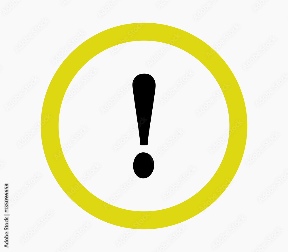 sign with exclamation point Stock 벡터 | Adobe Stock