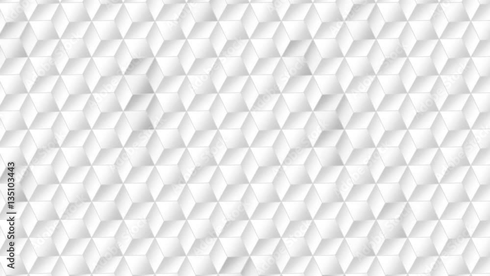Computer generated animated white squares background for use as a ...