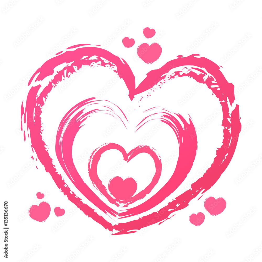 Heart Shaped Tap Dripping Small Love Stock Vector | Adobe Stock