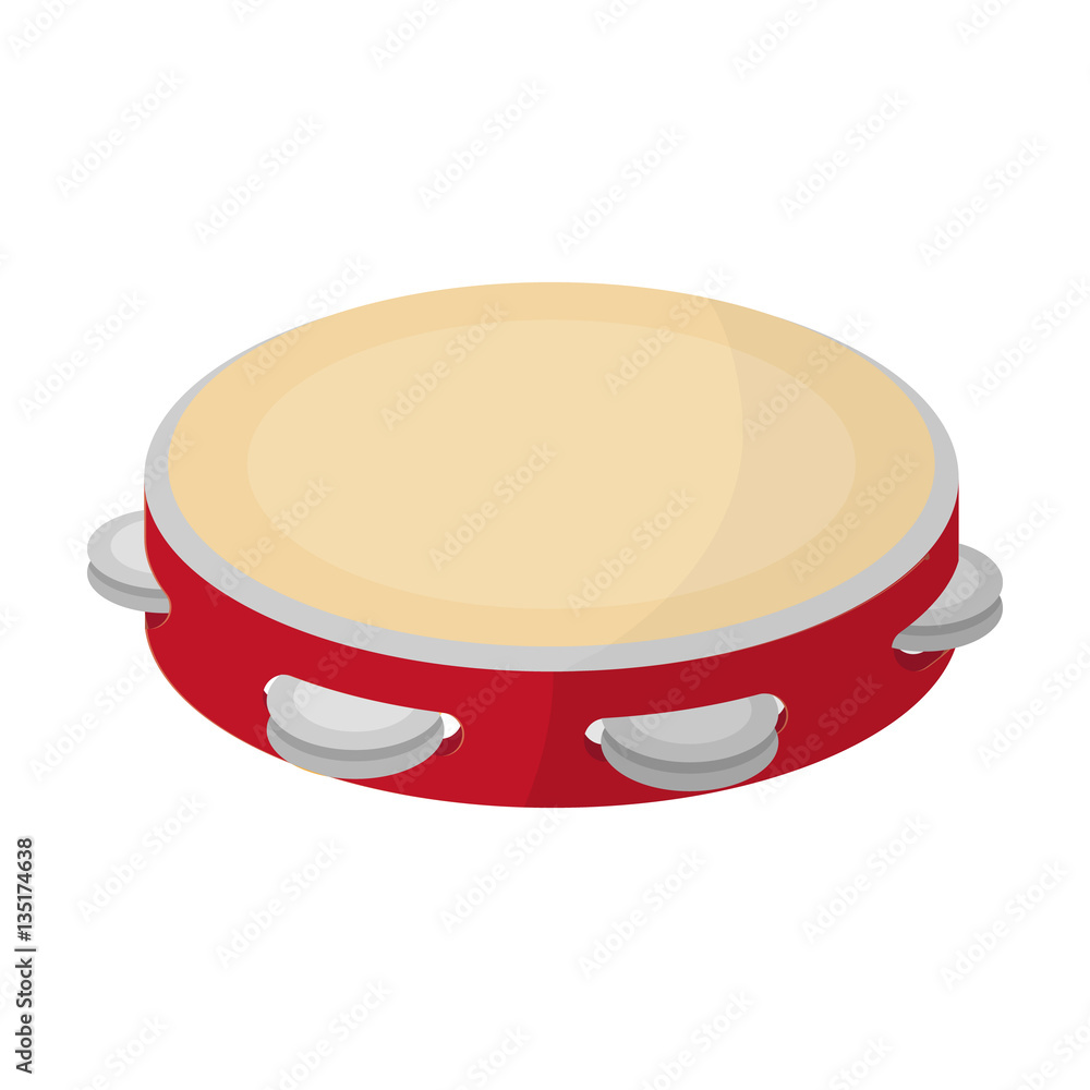 Cartoon Tambourine