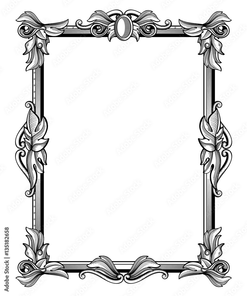 Vintage Scroll Border