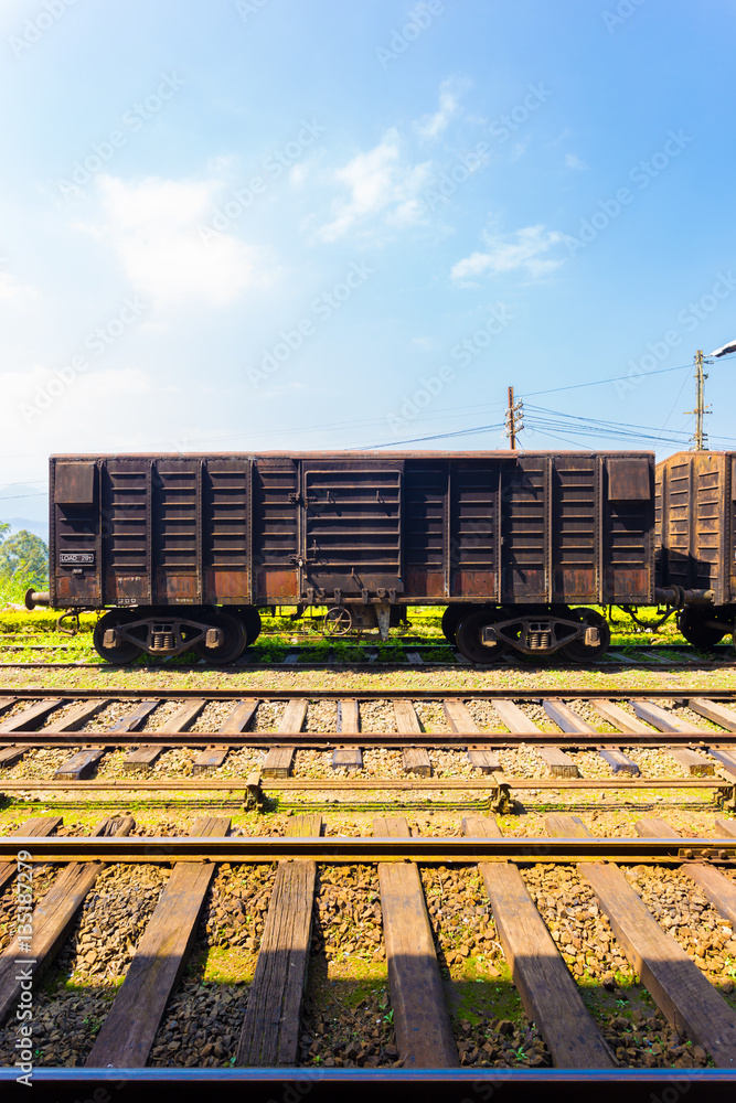 Train Track Cargo Carriage Sri Lanka Railways V Stock Photo | Adobe Stock