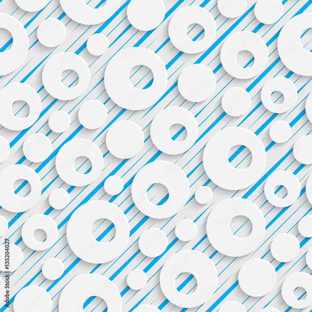 Seamless Circle Design. Futuristic Tile Pattern Stock Vector | Adobe Stock