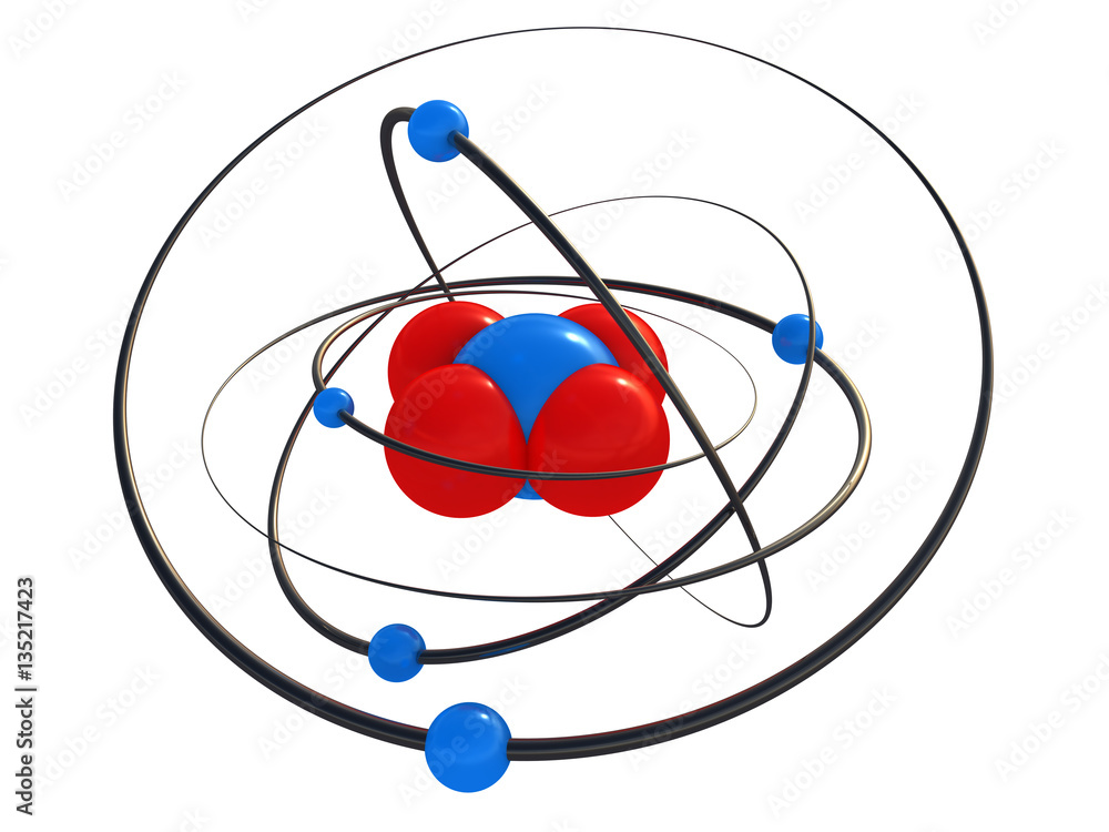 Atom molecule chemistry, education Stock-Foto | Adobe Stock
