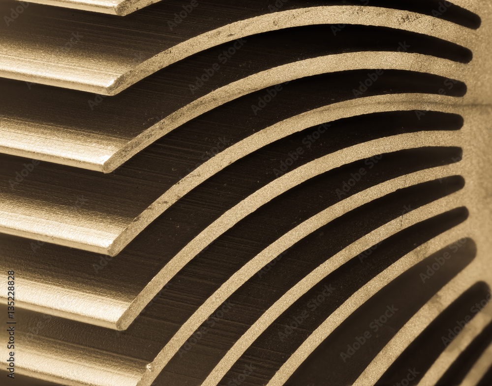 Abstract macro with a detail of a heatsink Stock Photo | Adobe Stock
