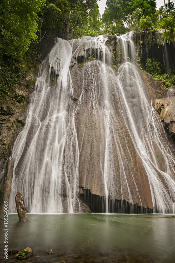 Indonesian Waterfall. Batanta Island waterfall, also known as Fourth ...