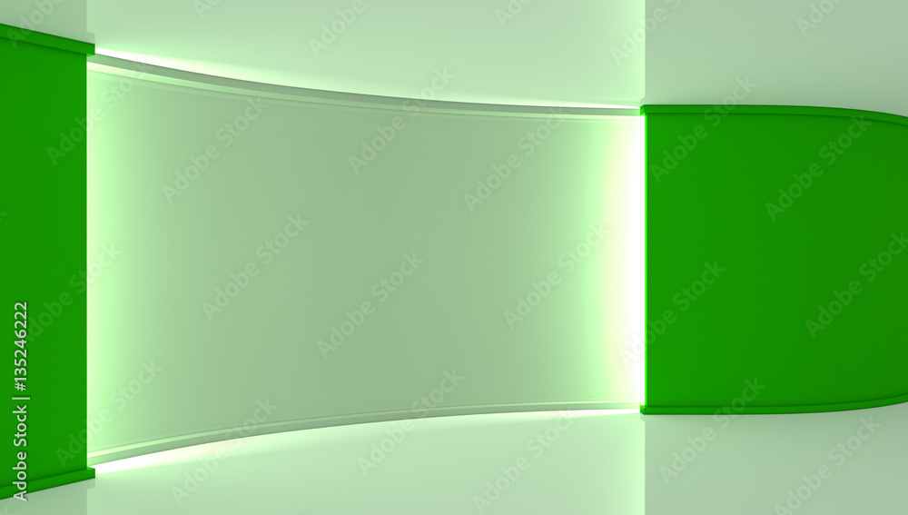 Studio. Perfect backdrop for any green screen chromakey production ...