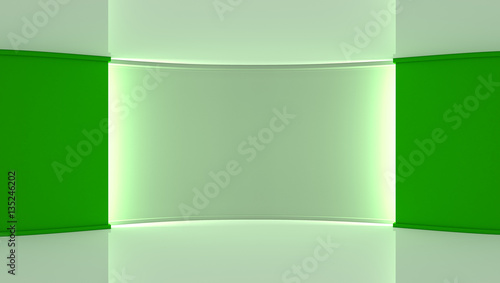 Studio. Perfect backdrop for any green screen chromakey production ...