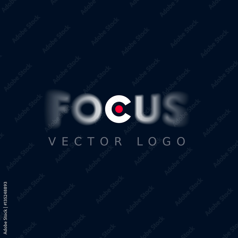 Focus logo Stock Vector | Adobe Stock