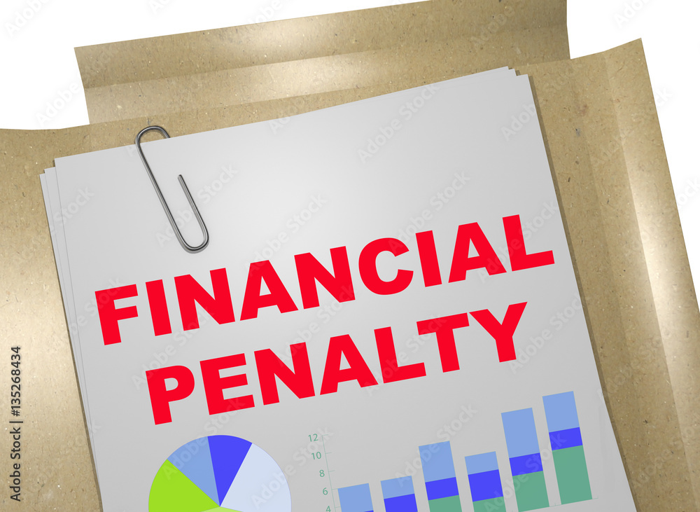 Financial Penalty - business concept Stock Illustration | Adobe Stock