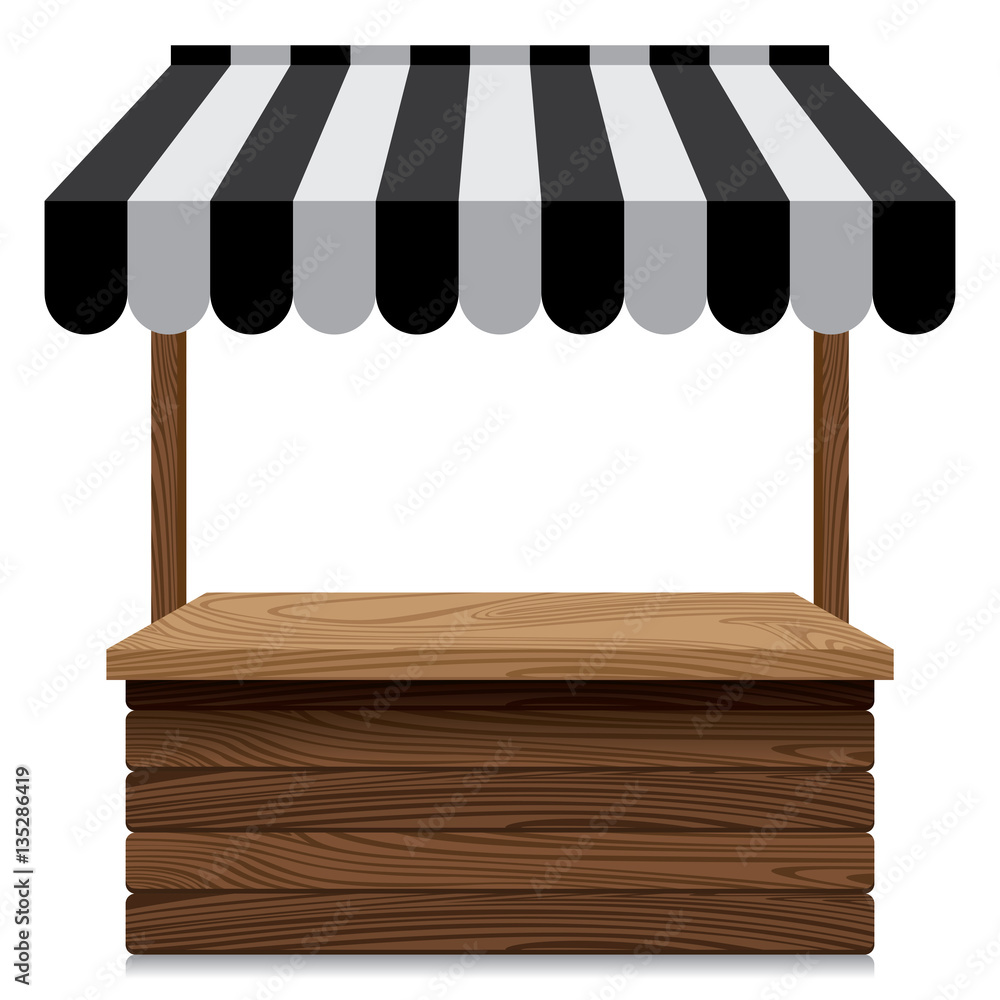 Market Stalls Clip Art Black And White
