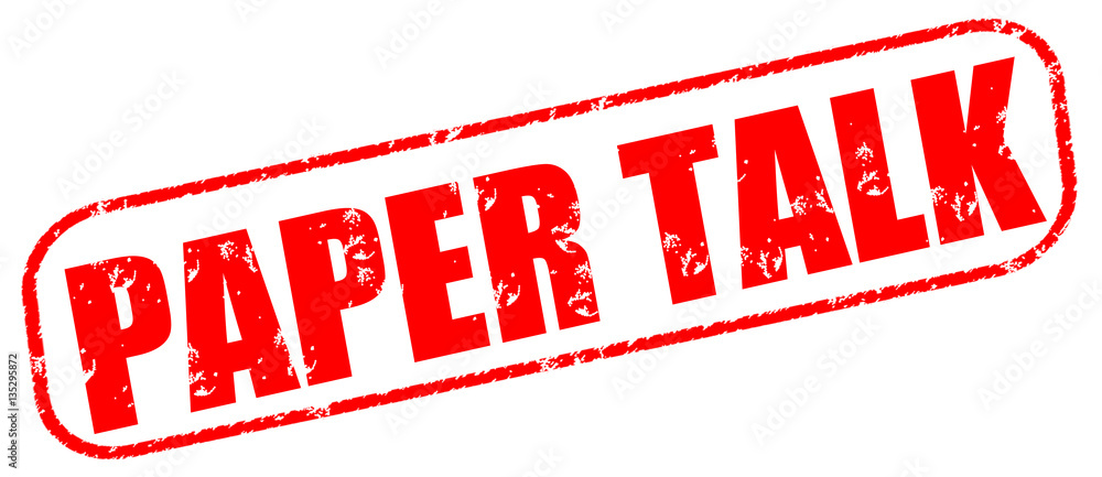 Paper talk on the white background, red illustration Stock Illustration ...