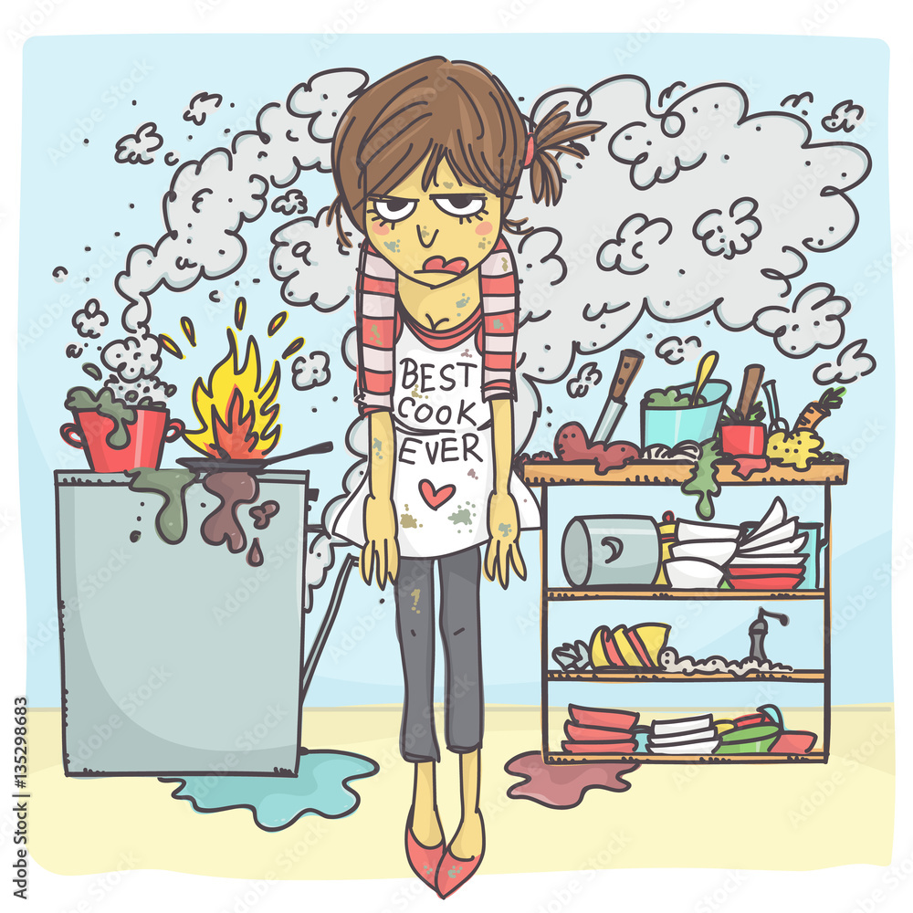 Funny Cartoon Cooking