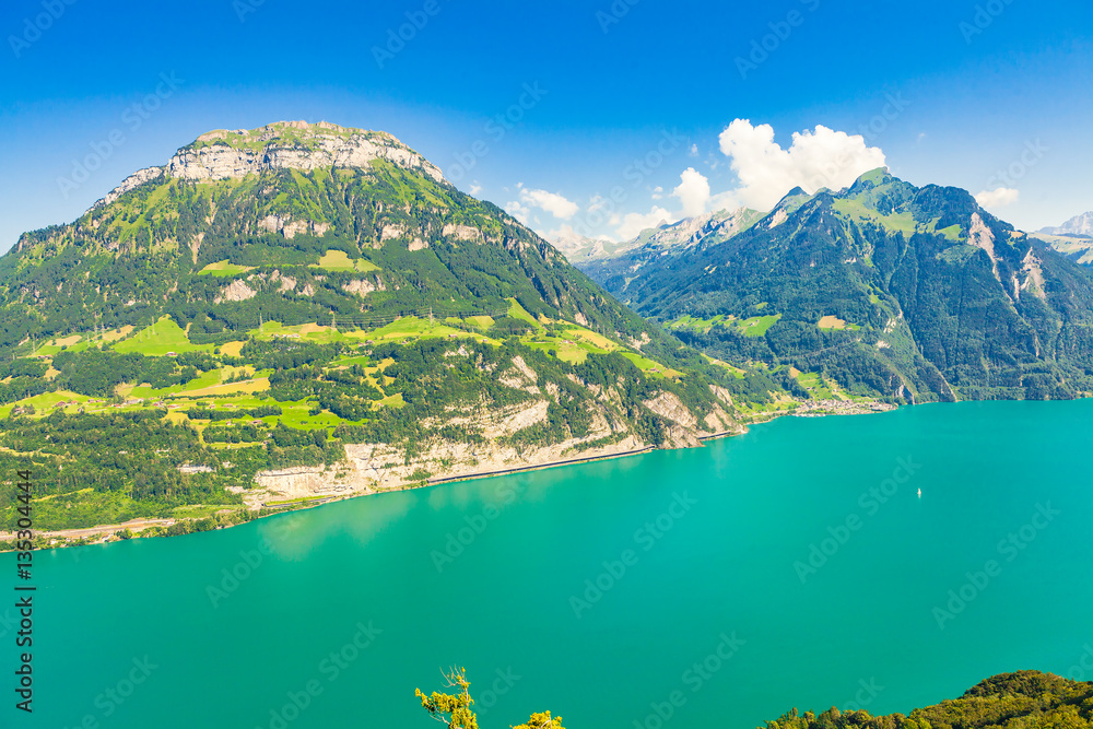 panorama from seelisberg in switzerland Stock-Foto | Adobe Stock
