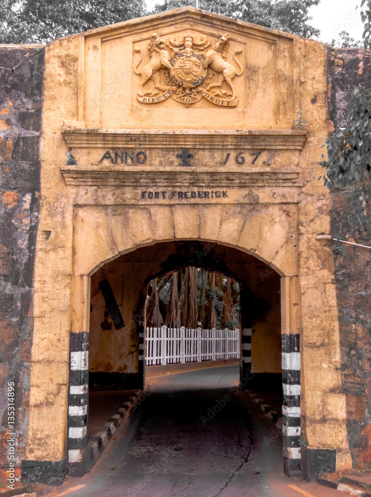 Entrance Tunnel at Fort Federick in Trincomalee, Sri Lanka Fort Fedrick ...