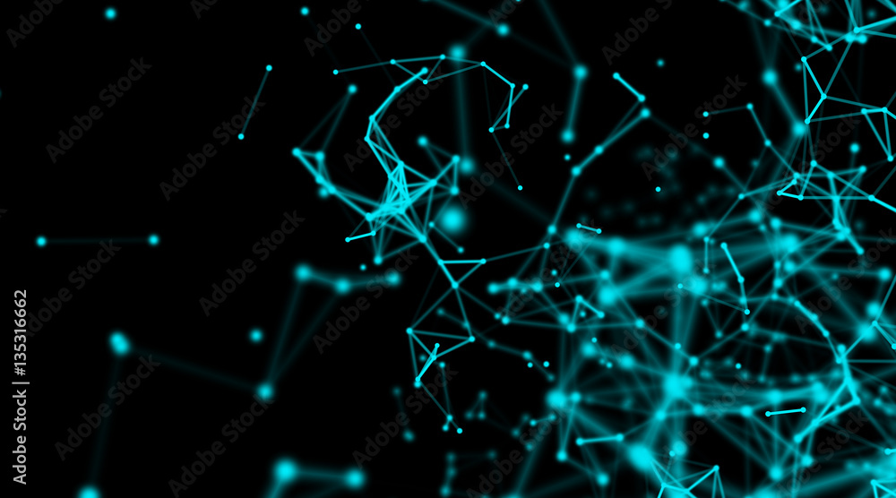 Abstract geometry surfaces, lines and points background, Used as ...