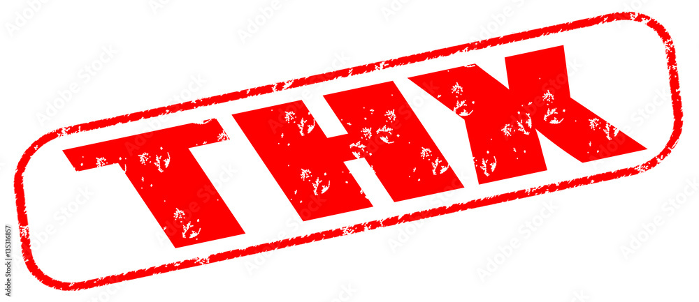Thx on the white background, red illustration Stock-Illustration ...