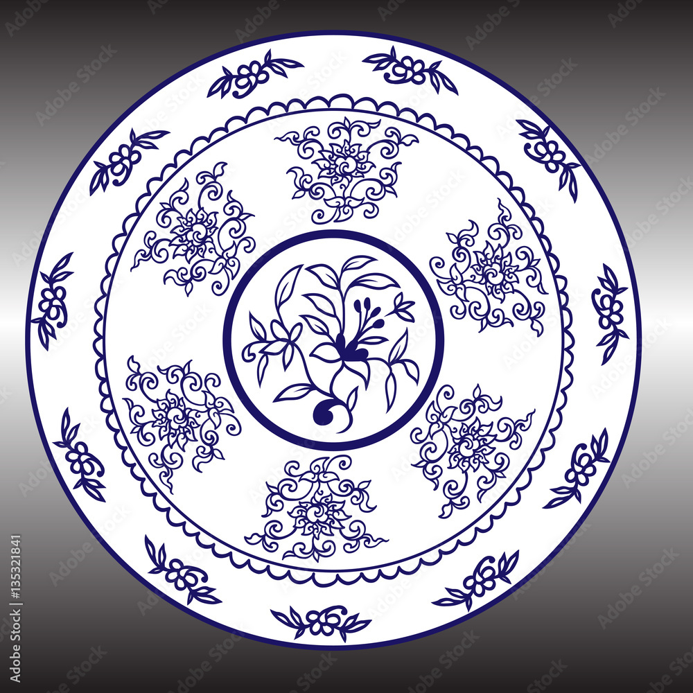 Pottery hand drawing vector ,porcelain Stock Vector | Adobe Stock