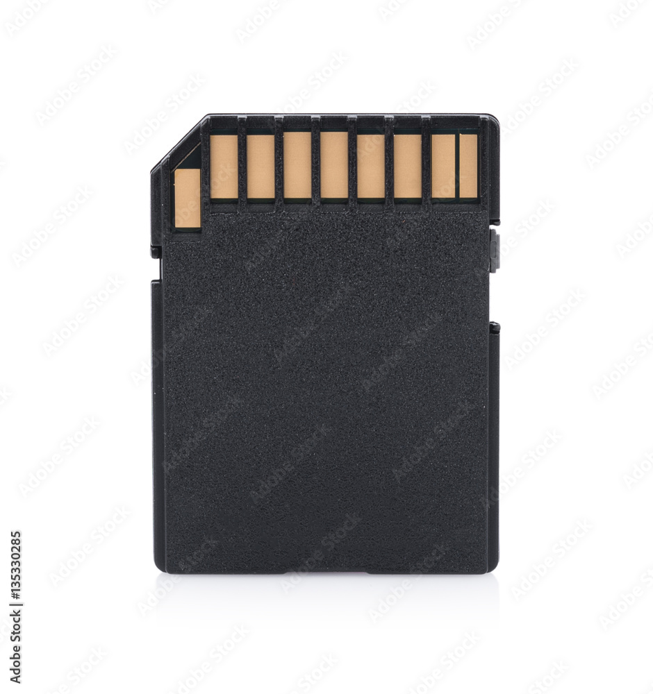 memory card on white background Stock Photo | Adobe Stock