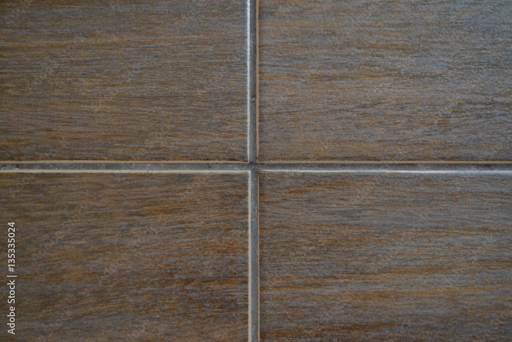 Floor tiles brown color, four sections Stock Photo | Adobe Stock