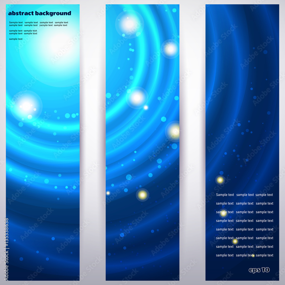Vetor de Vector design for abstract vertical banner. Place for your ...
