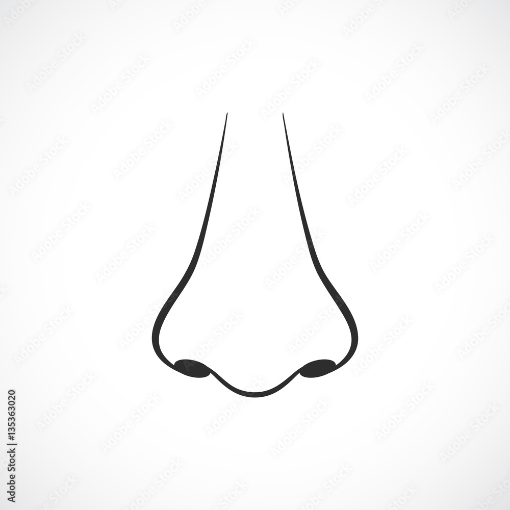 Outline nose vector icon Stock Vector | Adobe Stock Outline nose vector icon Stock Vector | Adobe Stock