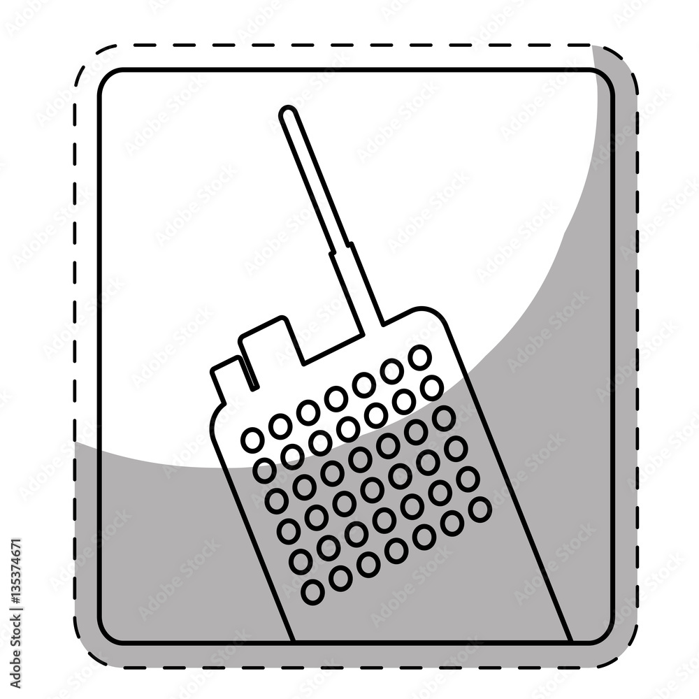 figure police radio icon image, vector illustration Stock Vector ...