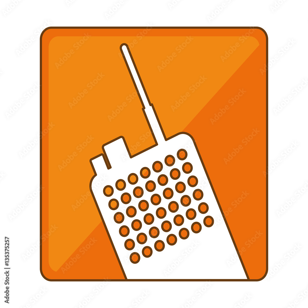 police radio icon image design, vector illustration Stock Vector ...
