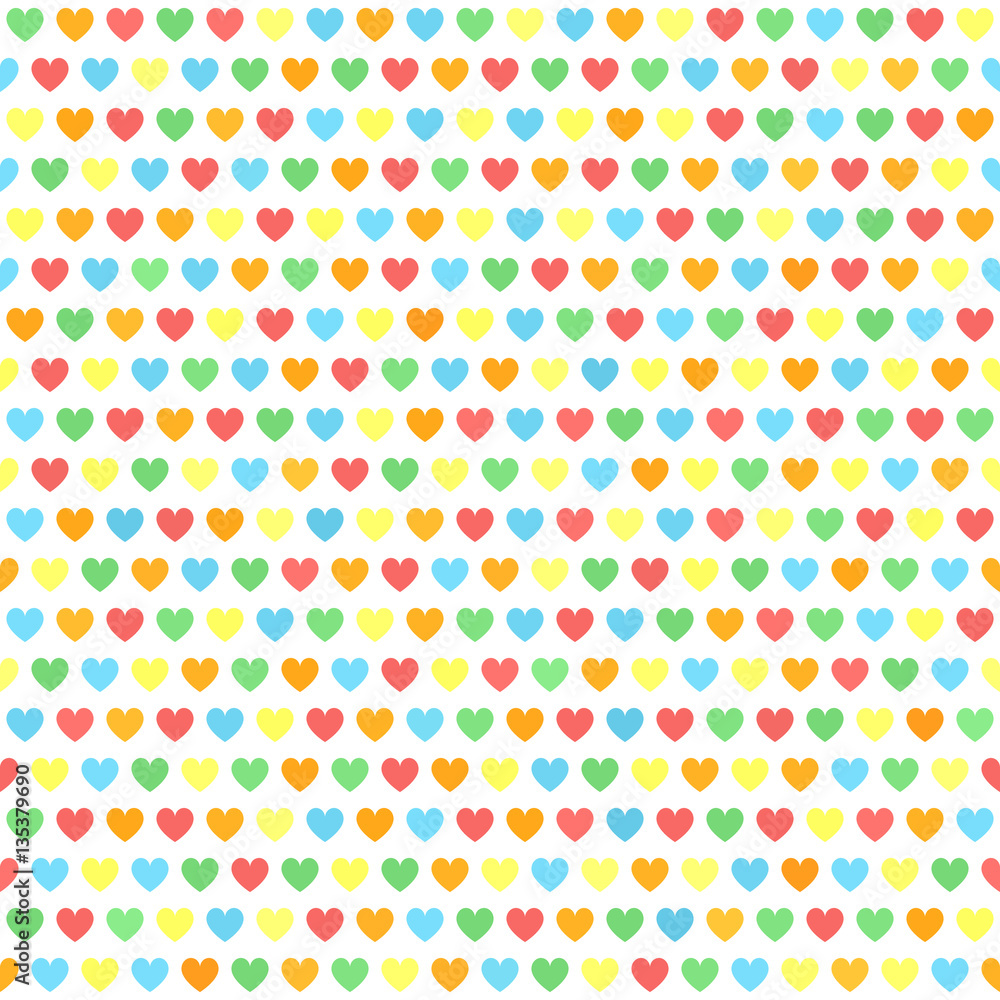 Heart pattern. Seamless vector Stock Vector | Adobe Stock