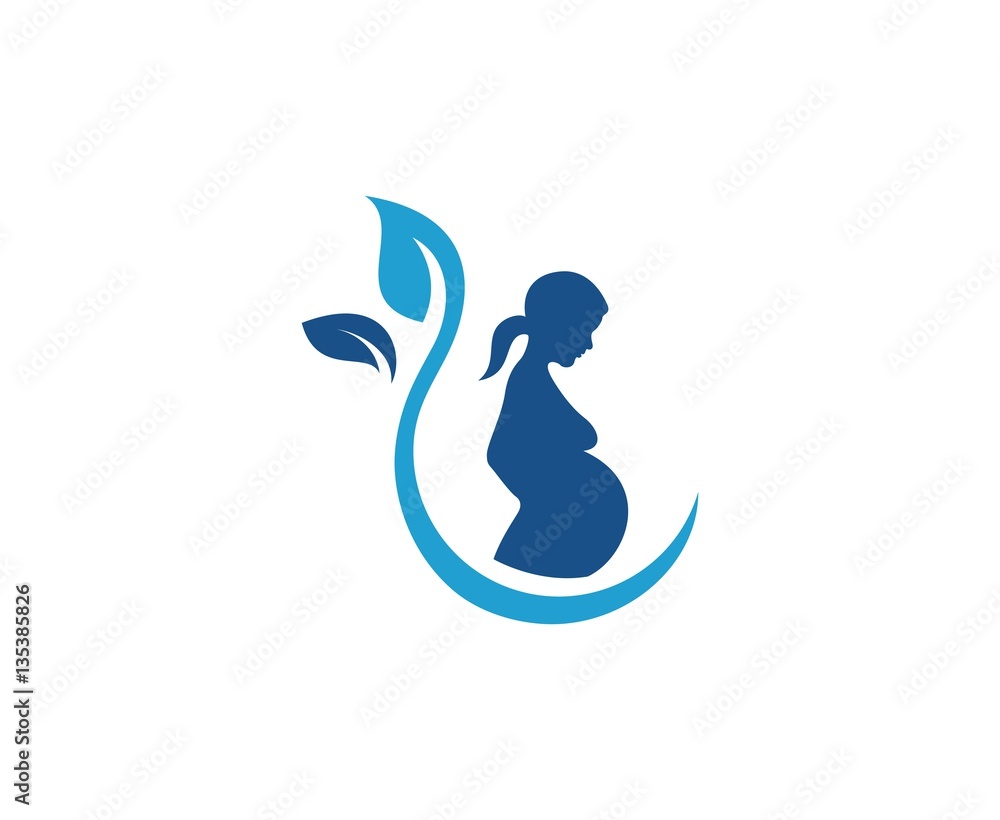 Pregnant logo Stock Vector | Adobe Stock