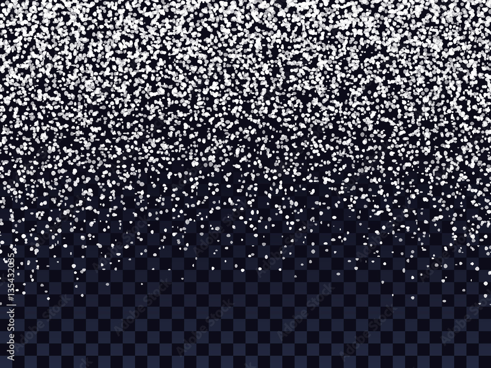 Vector snow texture on transparent background for banners, sites ...